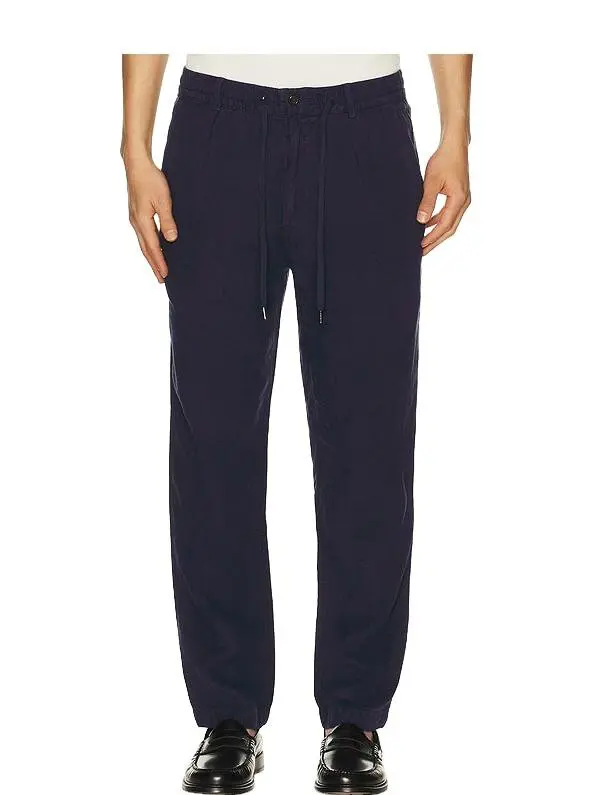 Polo Ralph Lauren Prepster Linen Pant In Navy - Newport Navy