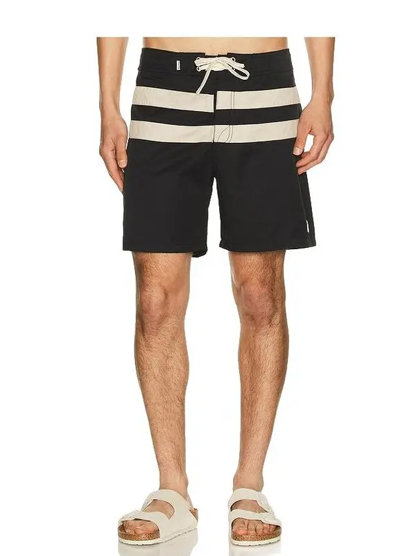 RHYTHM Heritage Stripe Trunk - Black