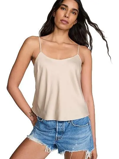 Victoria's Secret Satin Cami - Beige