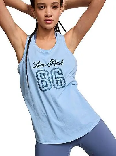 Pink Campus Cotton™ Tank Top - Blue