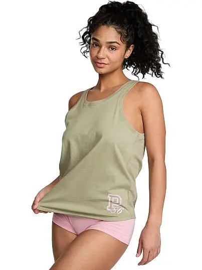 Pink Campus Cotton™ Tank Top - Green