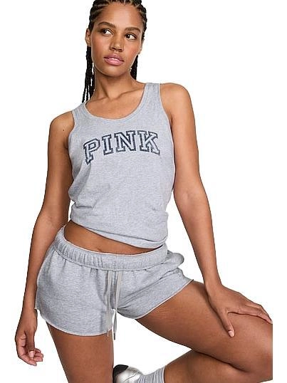 Pink Campus Cotton™ Tank Top - Grey