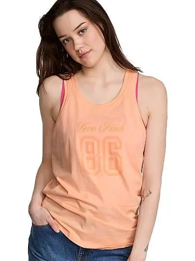 Pink Campus Cotton™ Tank Top - Orange
