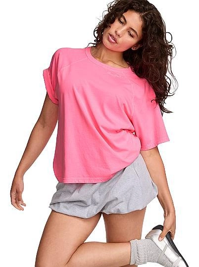 Pink Campus Cotton™ Raglan Tee - Pink