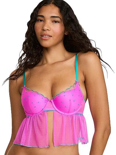 Pink Wink™ Lightly Lined Scoop Corset Top - Pink