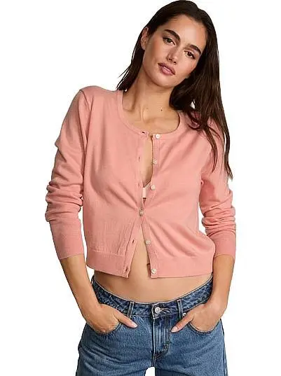 Victoria's Secret Luxe Knit Cardigan - Pink