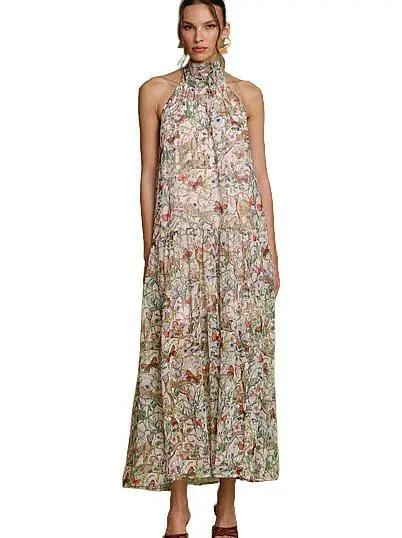 Victoria's Secret Avec Les Filles Sleeveless Maxi Dress - Print