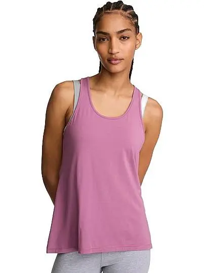 Victoria's Secret Vsx Drapey Knit Tank Top - Purple