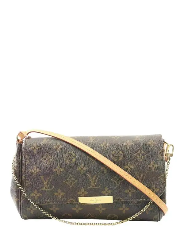 LOUIS VUITTON 2015 Monogram Favorite Mm Satchel - Brown
