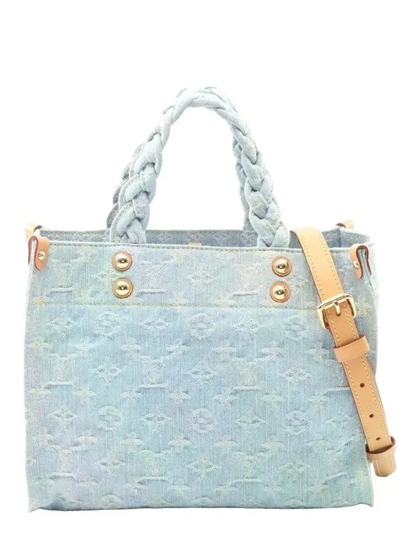 LOUIS VUITTON 2021-2026 Monogram Denim Let Go Pm Satchel - Blue
