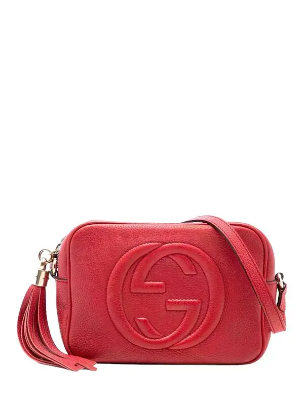 Gucci Soho Disco Crossbody Bag Leather - Red