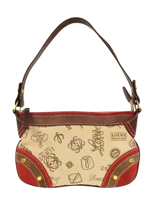 Loewe 2006 Logo Canvas Handbag - Neutrals