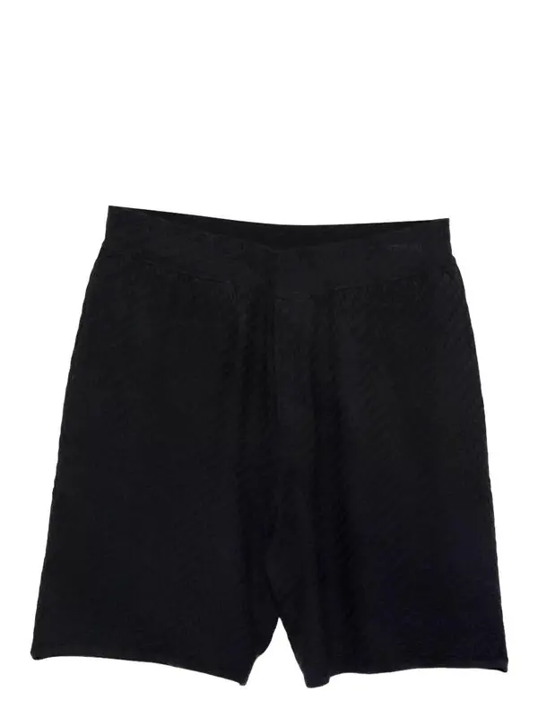 Emporio Armani Textured Shorts - Blue