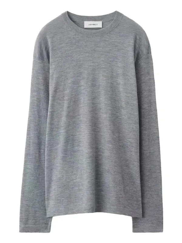 LISA YANG Nathaniel Crew-neck Sweater - Grey