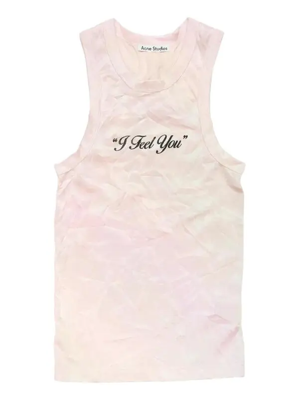 Acne Studios Printed Tank Top - Pink