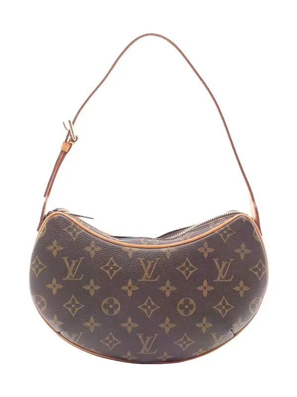 LOUIS VUITTON 2002 Monogram Croissant Pm - Brown
