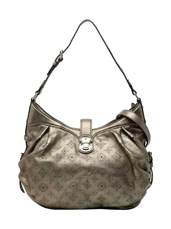 LOUIS VUITTON 2008 Monogram Mahina Xs Crossbody Bag - Silver
