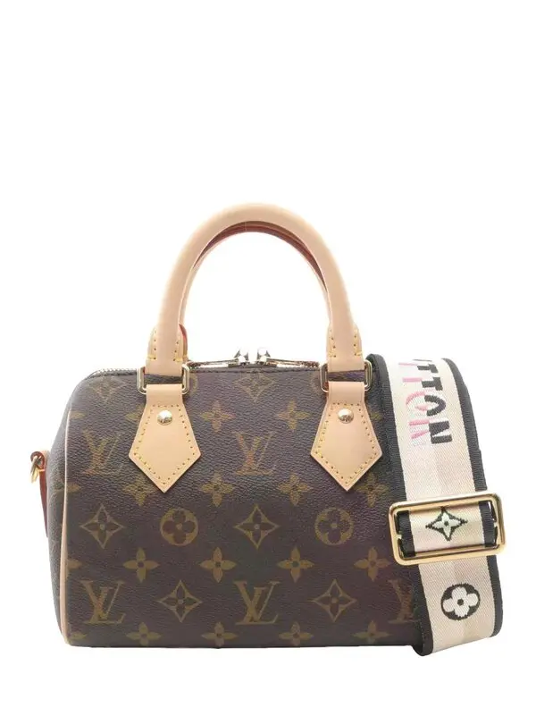 LOUIS VUITTON Monogram Speedy Bandouliere 20 Satchel 2021-2026 - Brown