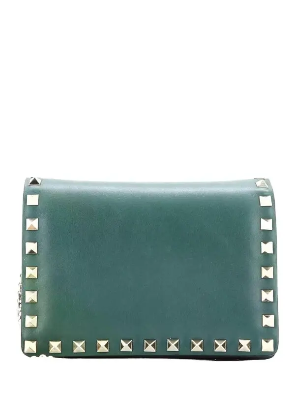 Valentino Garavani Rockstud Leather Mini Crossbody Bag - Green
