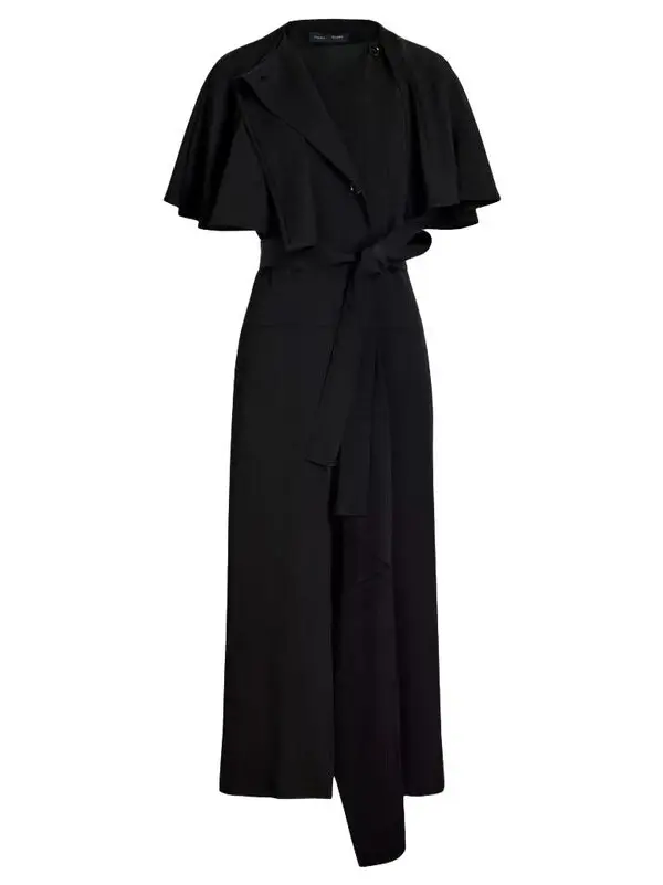 Proenza Schouler Isolde Cape Dress - Black