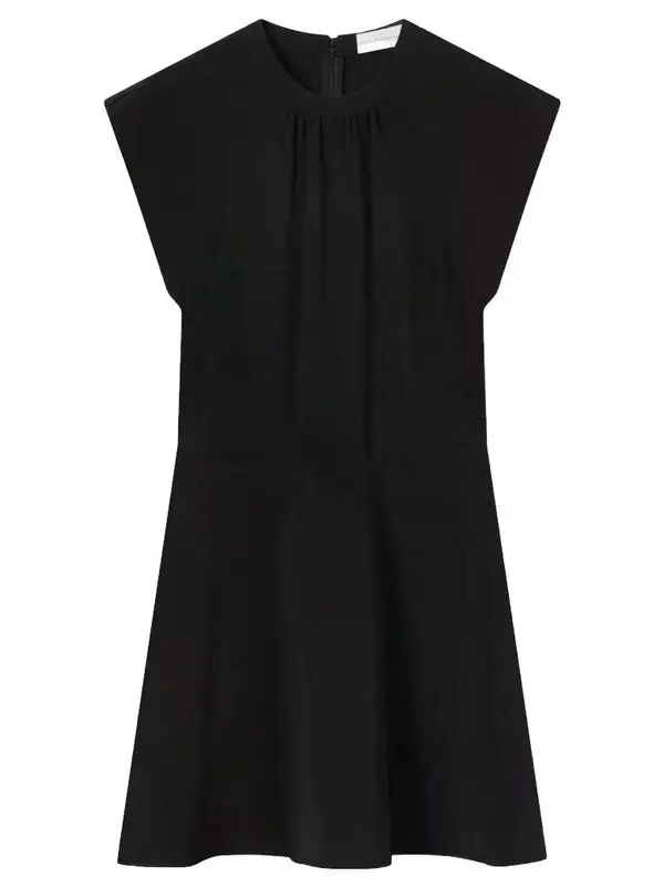 Stella McCartney Gathered A-line Dress - Black