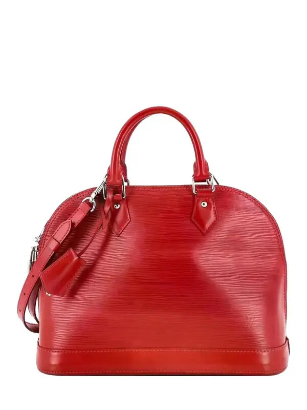 LOUIS VUITTON Alma Handbag Epi Leather Pm Satchel - Red