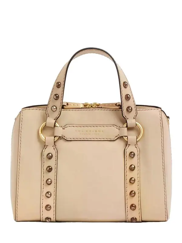THE BRIDGE Studded Leather Tote Bag - Neutrals