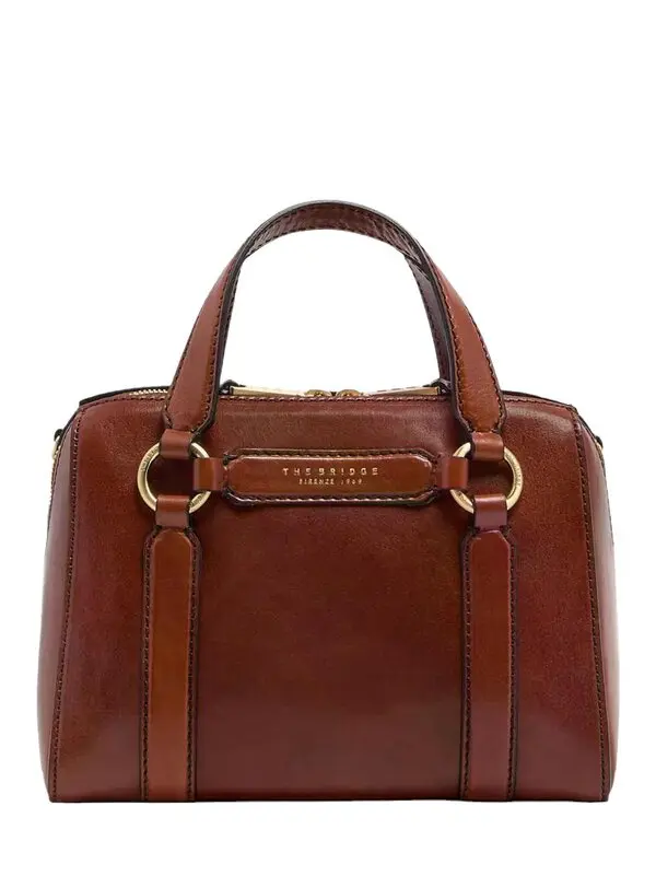 THE BRIDGE Laura Leather Zip Mini Bag - Brown