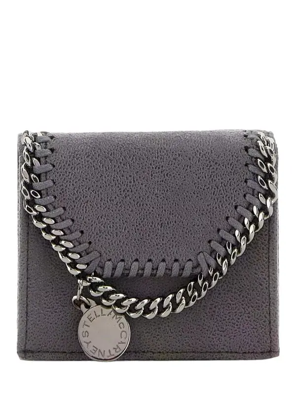 Stella McCartney Falabella Chain-detail Wallet - Grey
