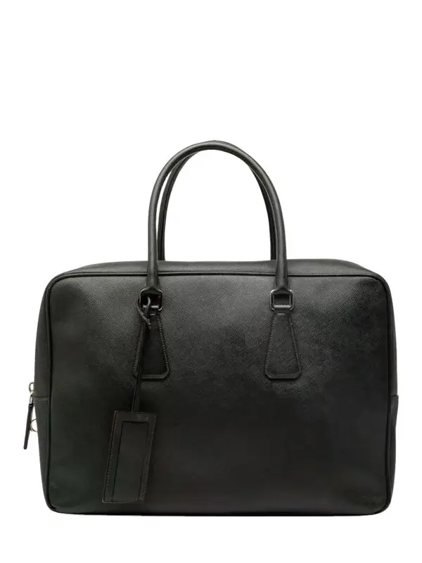 Prada Saffiano Leather Business Bag - Black