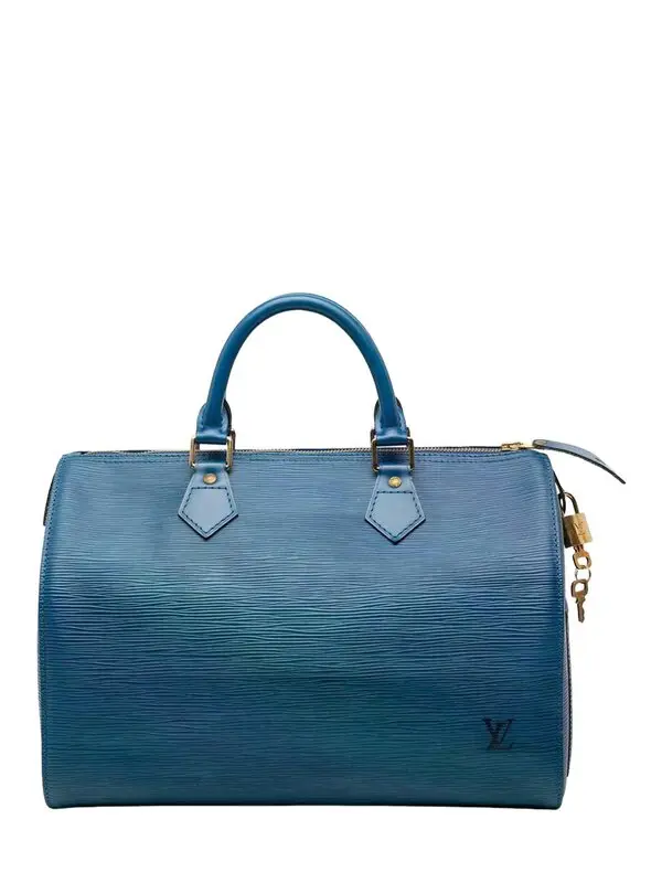 LOUIS VUITTON 1996 Epi Speedy 30 Boston Bag - Blue