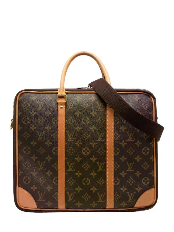 LOUIS VUITTON 2011 Monogram Cupertino Briefcase - Brown