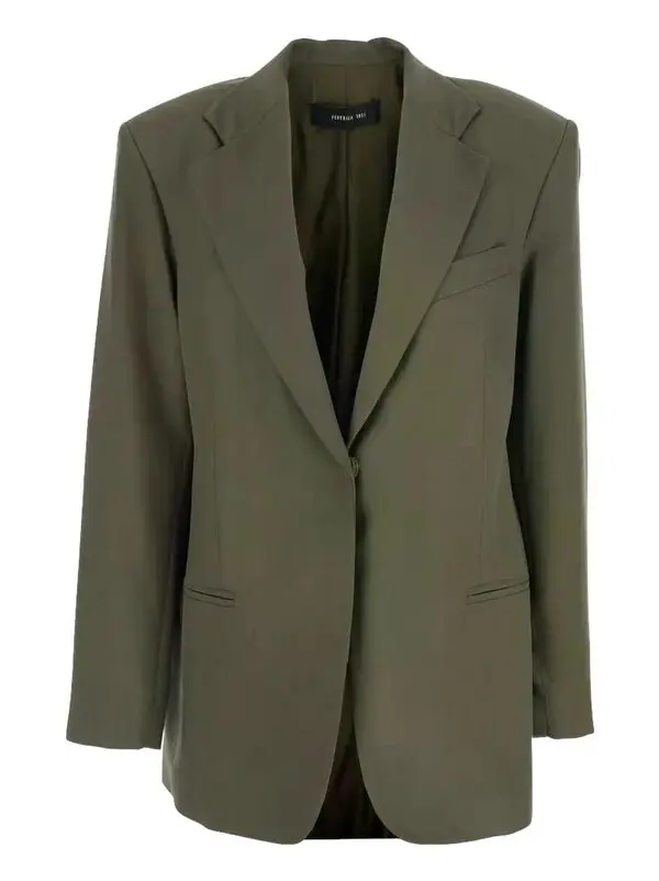 Federica Tosi Notched Blazer - Green