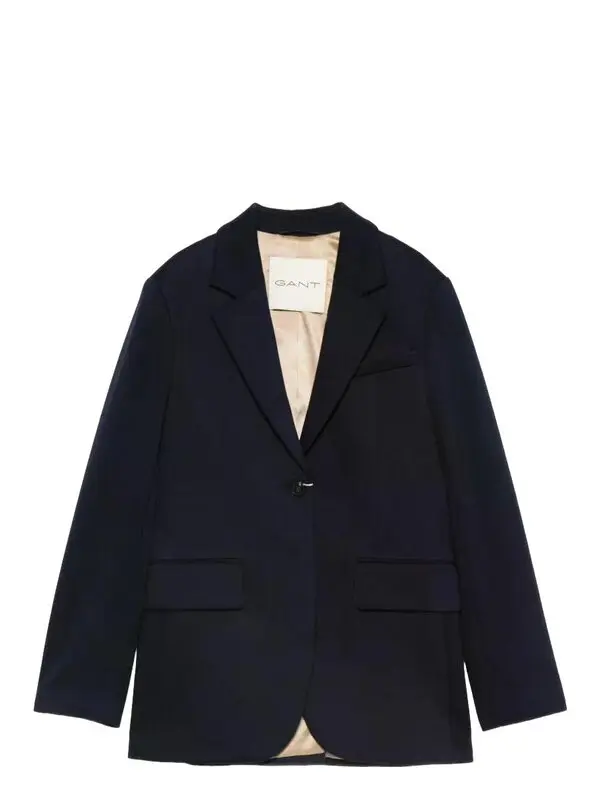 Gant Flap-pocket Single-breasted Blazer - Blue