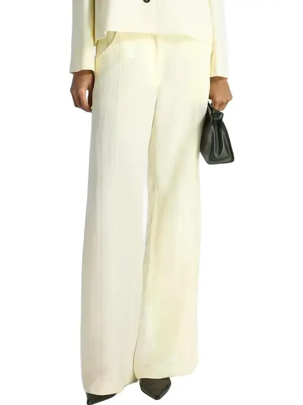 Liviana Conti Button Trousers - Yellow