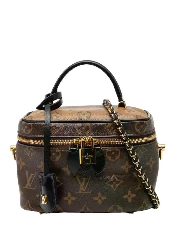 LOUIS VUITTON 2020 Monogram Reverse Vanity Pm Satchel - Brown