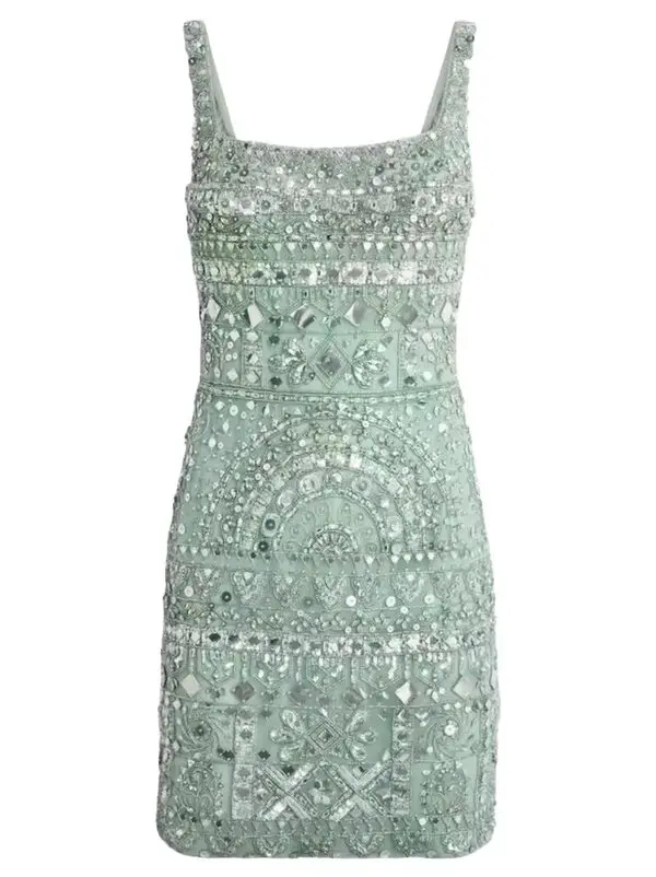 Zuhair Murad Crystal-embellished Mini Dress - Green