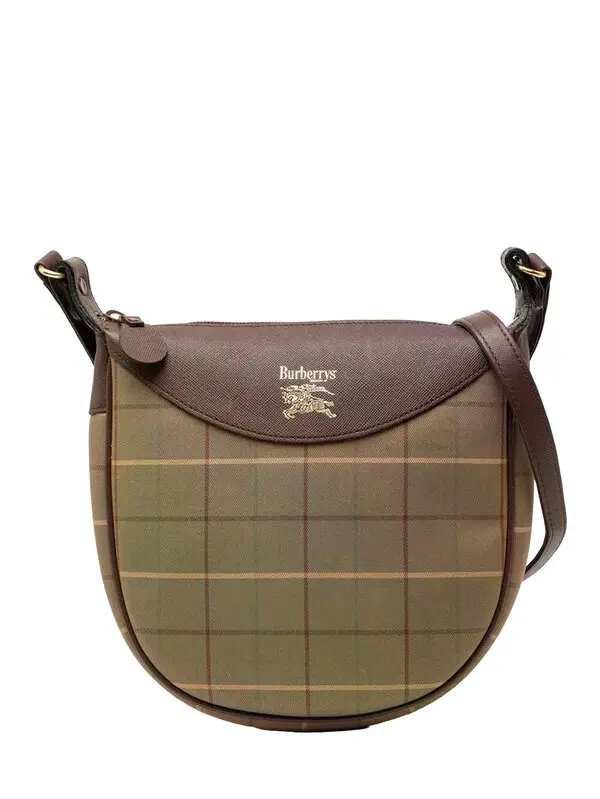 Burberry 20th Century Check Canvas Crossbody Bag - Brown