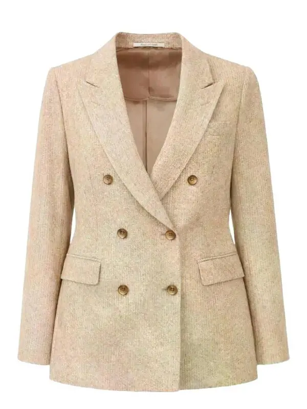 Tagliatore Double-breasted Cotton Jacket - Neutrals