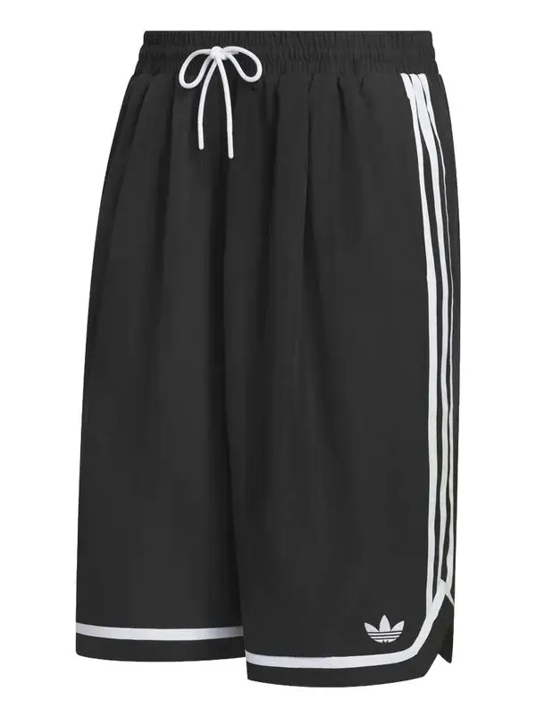 Adidas Stripe-detail Shorts - Black