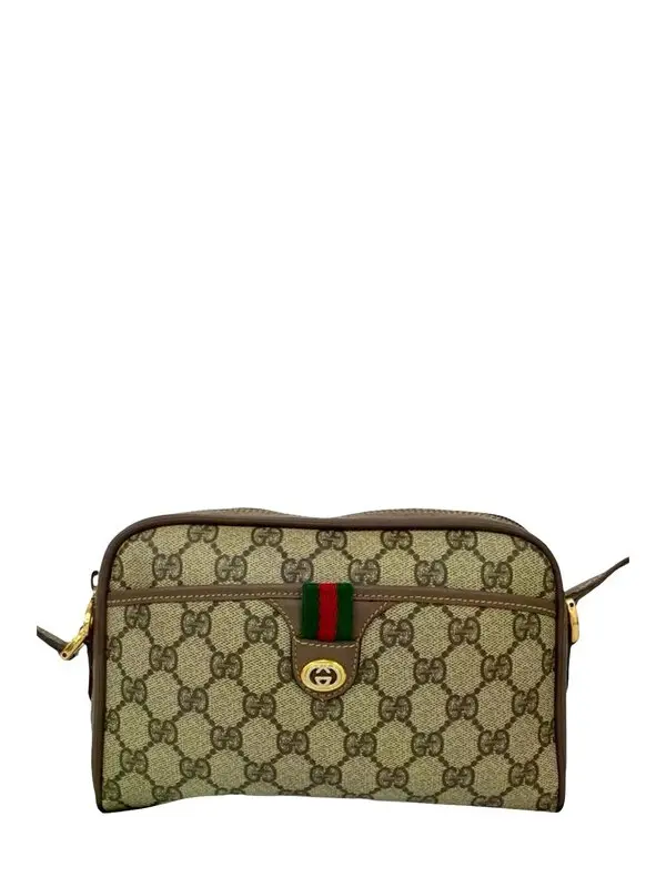 Gucci 20th Century Gg Supreme Web Crossbody Bag - Brown