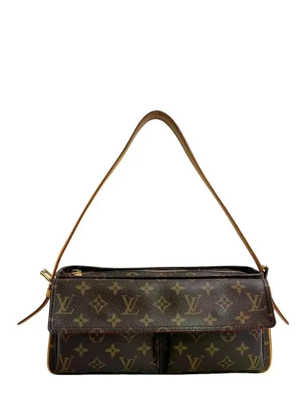 LOUIS VUITTON 2003 Monogram Viva Cite Mm Shoulder Bag - Brown