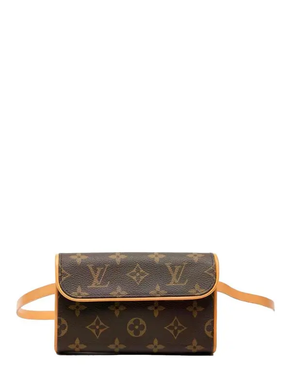 LOUIS VUITTON 2004 Monogram Pochette Florentine Belt Bag - Brown