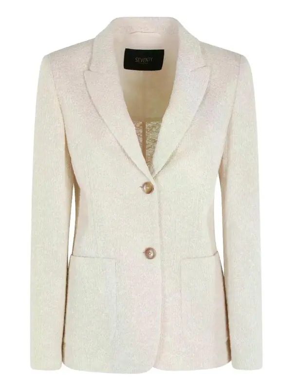 Seventy Buttoned Blazer - Neutrals
