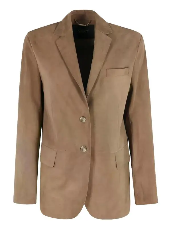 Seventy Buttoned Blazer - Brown