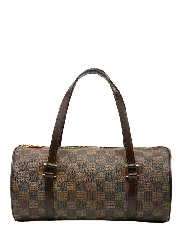 LOUIS VUITTON 2003 Damier Ebene Papillon 26 Handbag - Brown