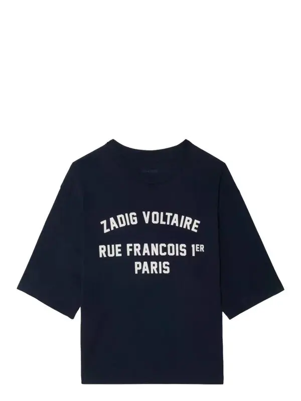 Zadig&Voltaire Cotton T-shirt - Blue