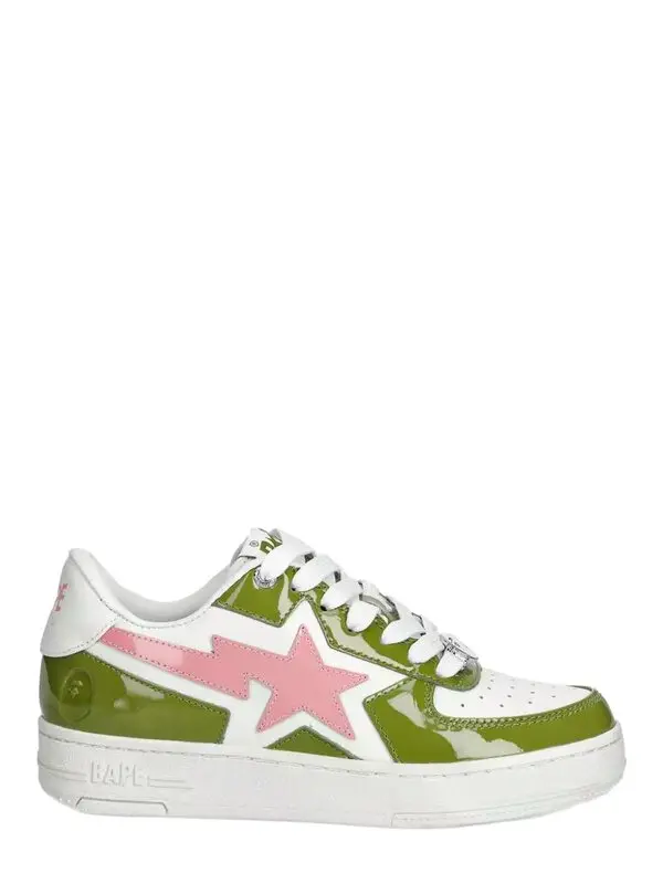 A BATHING APE Star-embellished Sneakers - Green