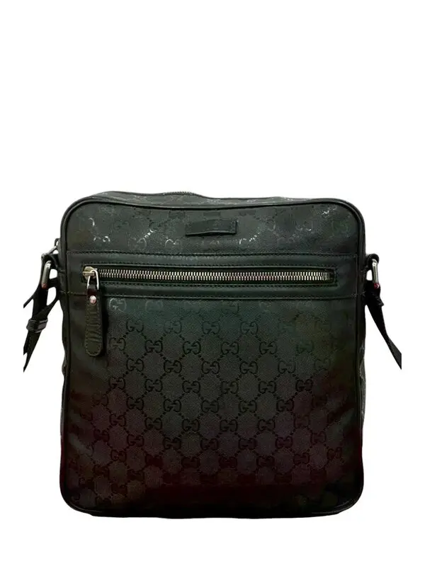 Gucci Gg Imprime Crossbody Bag - Black
