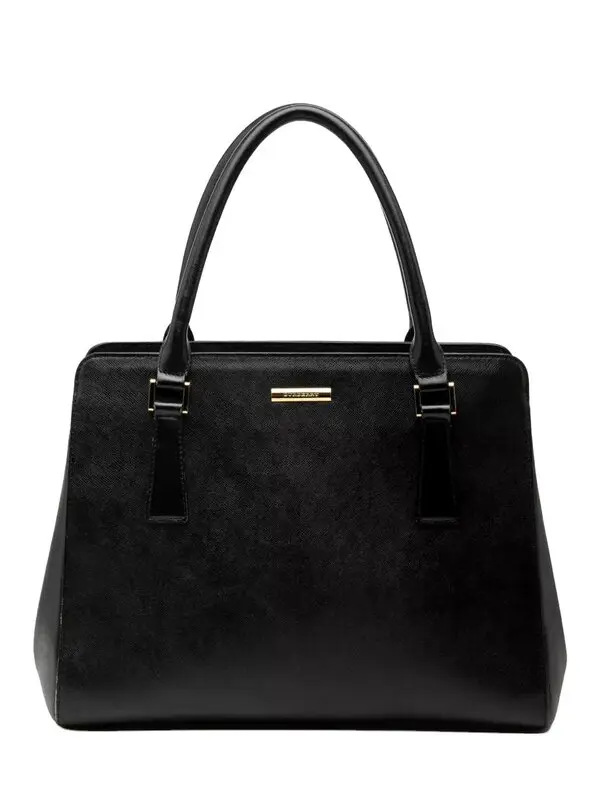 Burberry Leather Tote Bag - Black